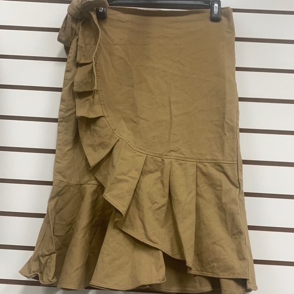 Who What Wear | Skirts | Who What Wear Midi Tan Faux Wrap Skirt Size 4 ...